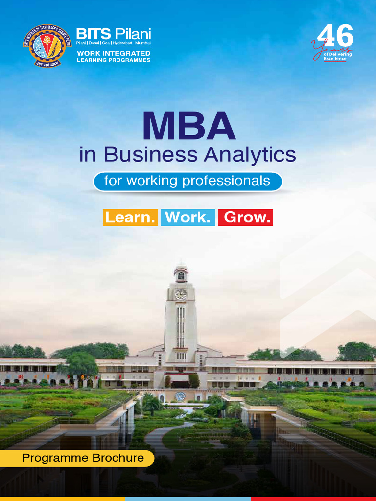 MBA in Business Analytics for Professionals | PDF | Analytics ...
