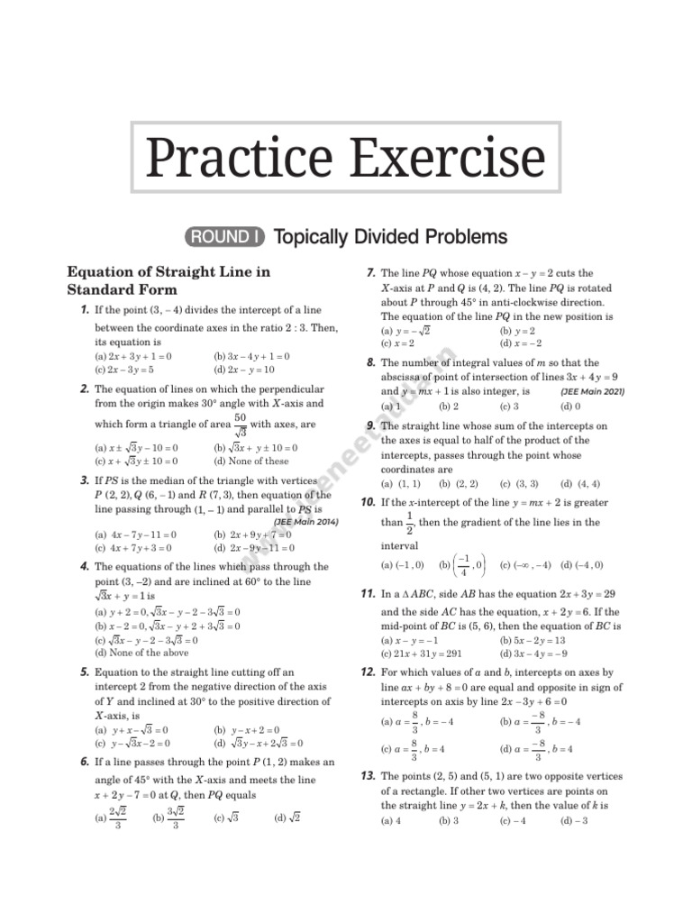 Arihant Master Resource Book In Math | PDF | Line (Geometry) | Circle