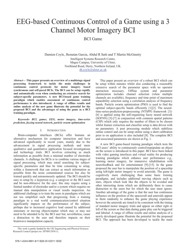 EEG-based Continuous Control of a Game Using a 3 Channel Motor Imagery ...