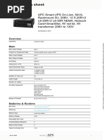 APC SRT5KXLI UPS Specifications | PDF | Electrical Engineering ...