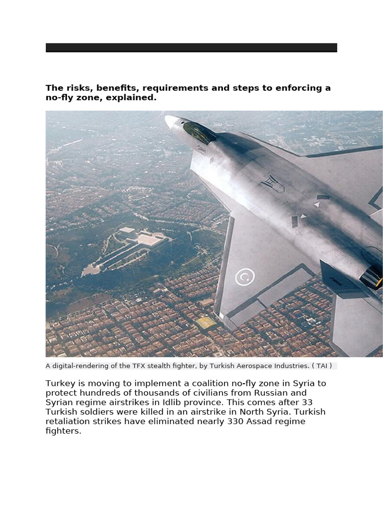 Understanding No-Fly Zones: Risks & Benefits | PDF | Anti Aircraft ...