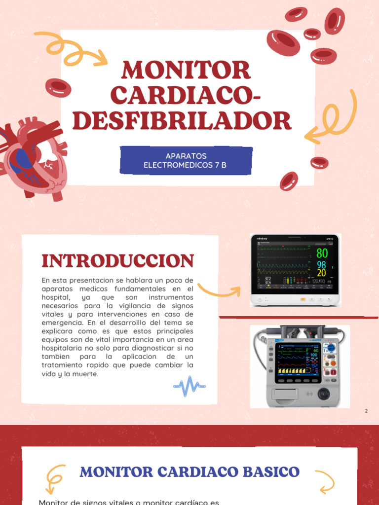 Monitor Cardíaco y Desfibrilador: Guía Esencial | PDF | Corazón ...