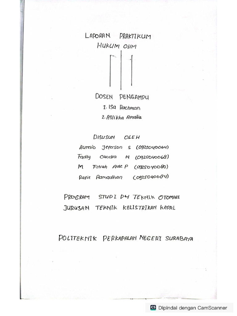 Laprak 1 Praktikum Hukum Ohm_251006_172332 | PDF