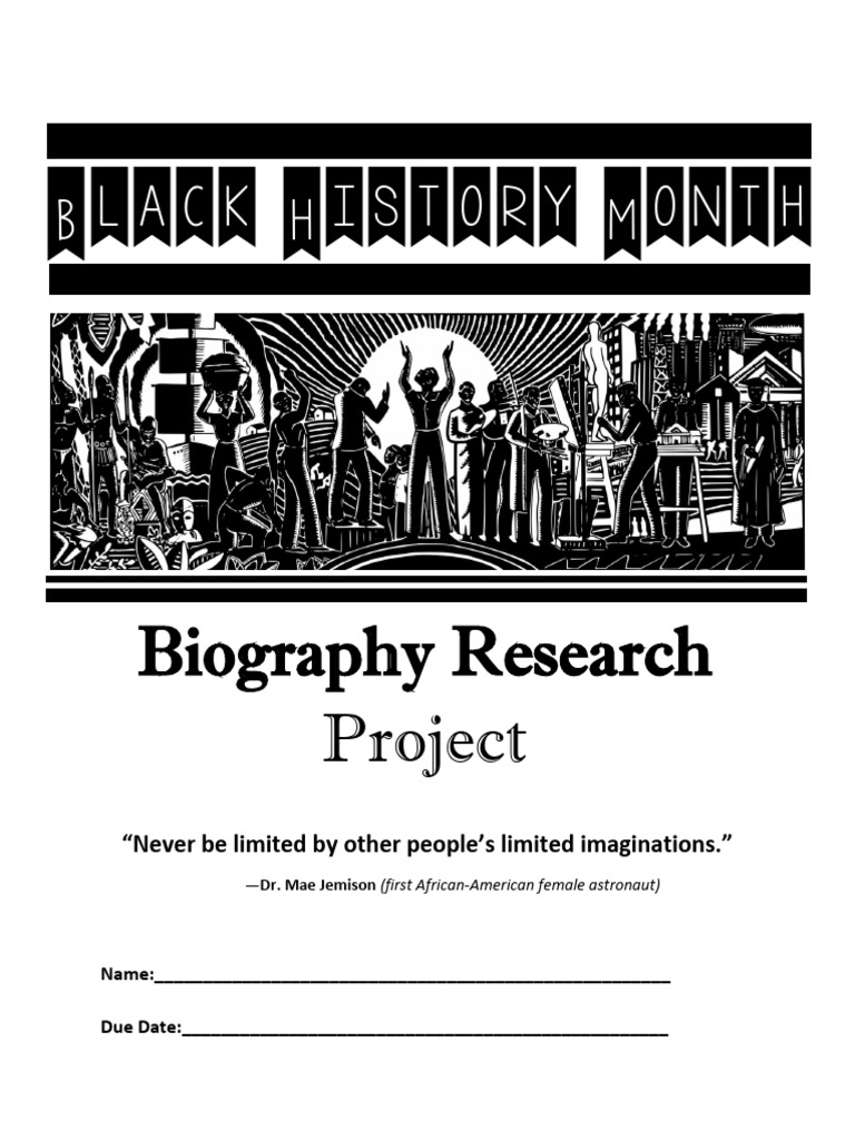 Black History Month Biography Project | PDF