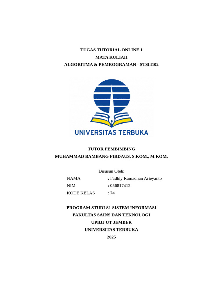 Algoritma dan Sejarah Java Pemrograman | PDF