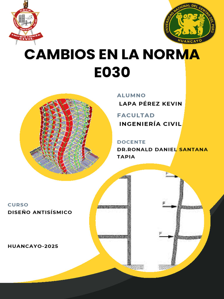 CAMBIOS EN LA NORMA E030 DISEÑO SISMORESISTENTE 2025 | PDF | Ingeniería Sísmica