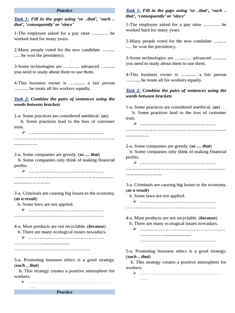 Practice Ethics in Business Cause and Consequence | PDF | Economies