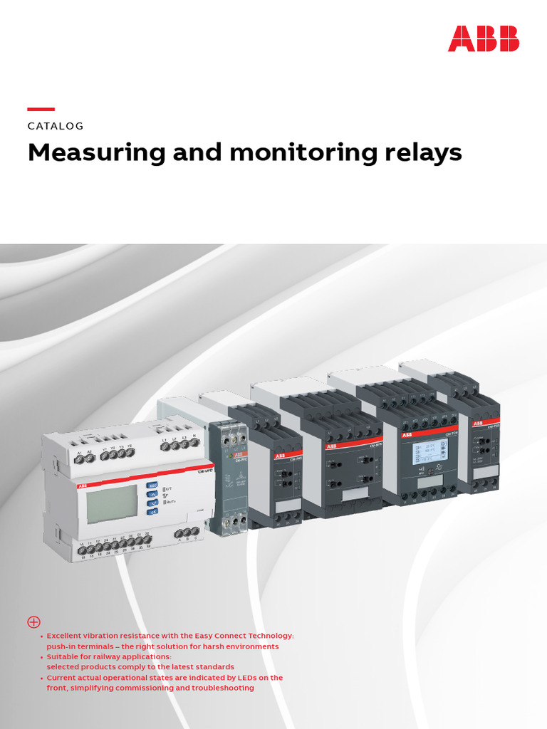 ABB Measuring & Monitoring Relays Guide | PDF | Relay | Electrical Grid