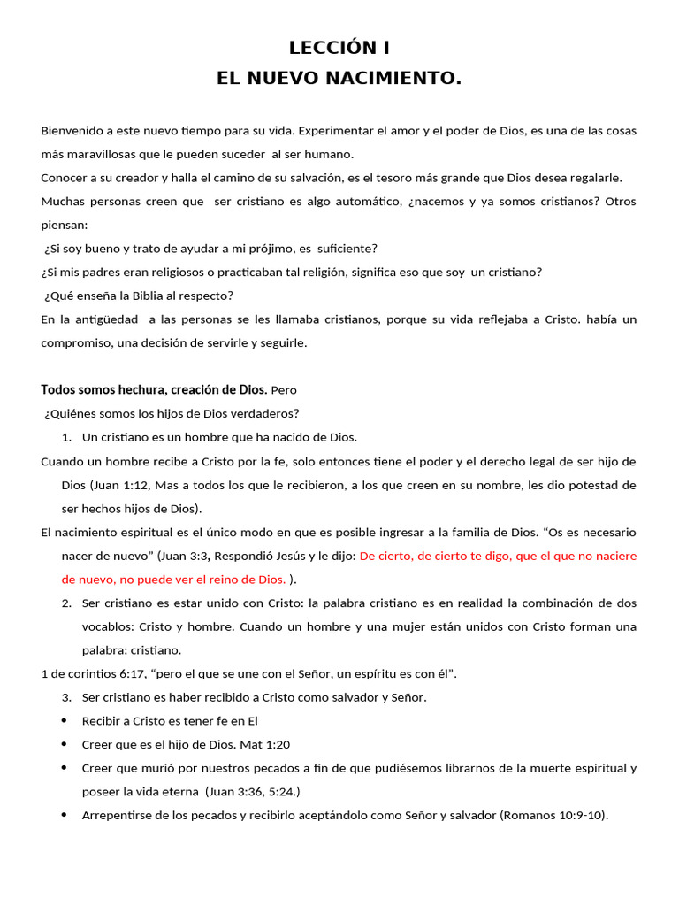 Guia de Primeros Pasos-1 | PDF | Oración | Cristo (título)