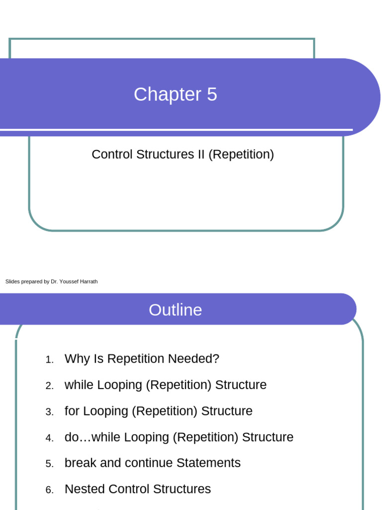 Repetition Control Structures in C++ | PDF | Control Flow | Boolean ...