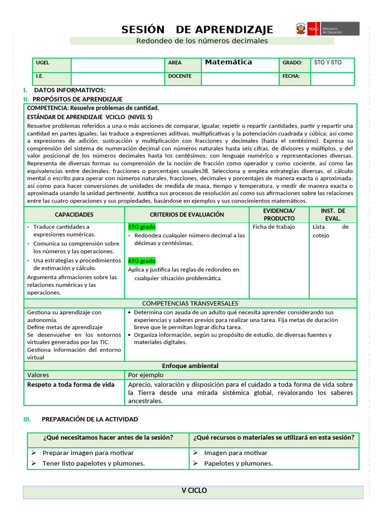Redondeo de Números Decimales en Matemáticas | PDF | División ...