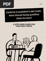 CMA Campus Placement April-May 2025 | PDF | Management Accounting ...