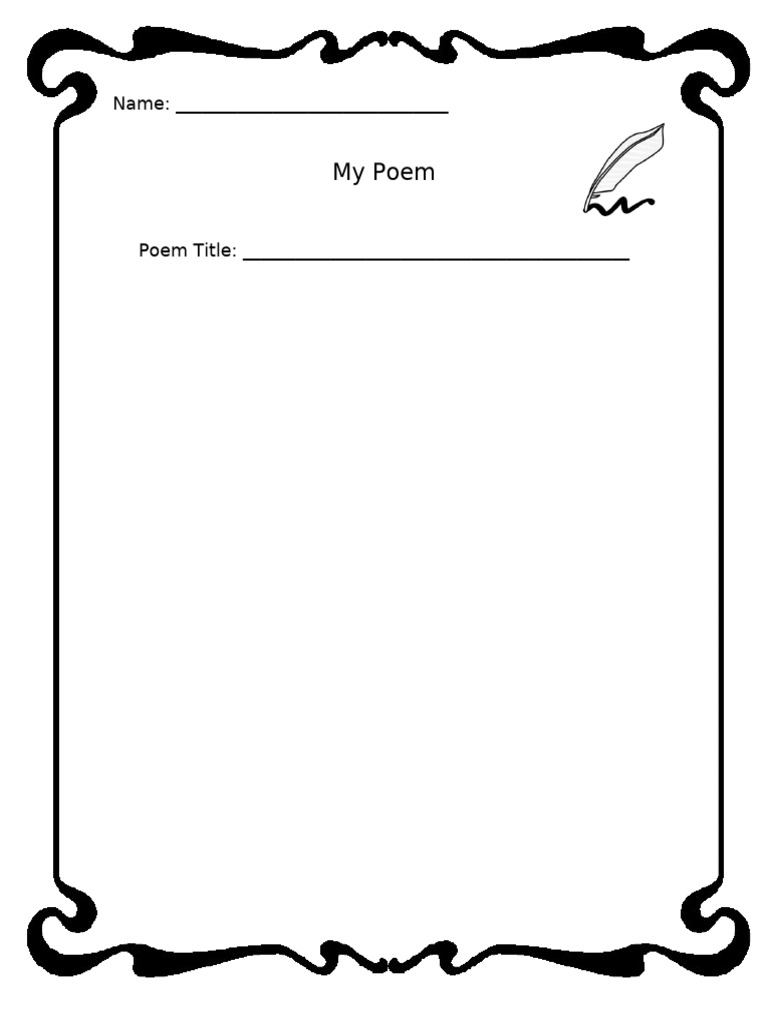 Joseph Lira - PoemTemplate-1 | PDF