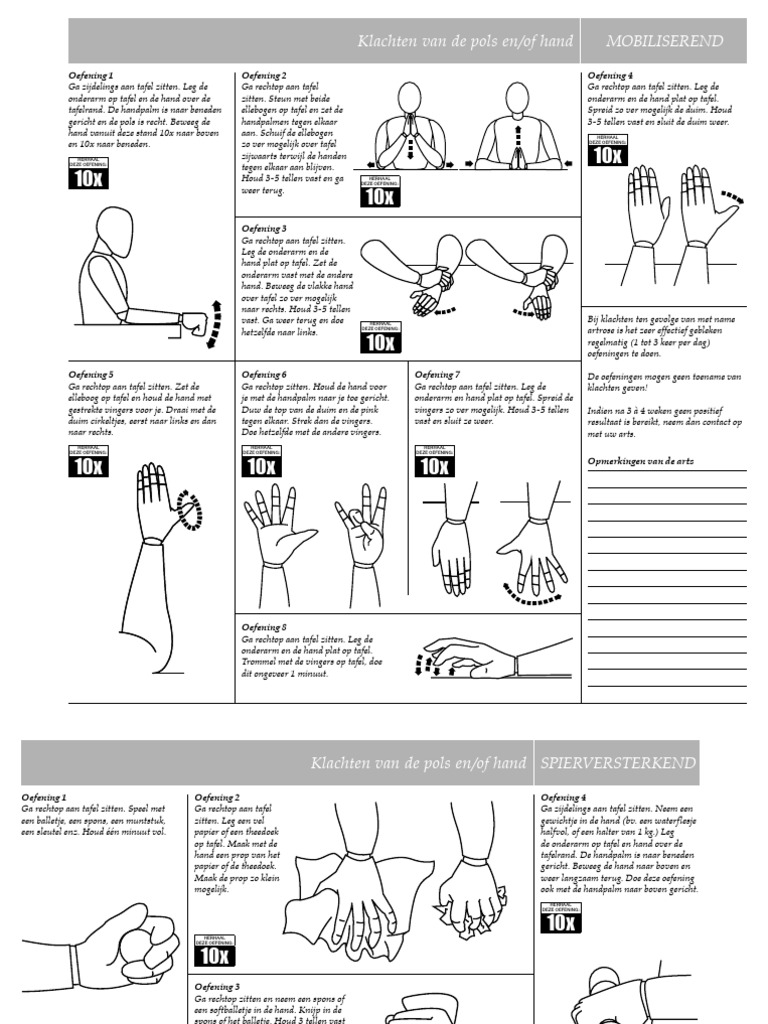 Oefenboekje Gewrichten HAND | PDF