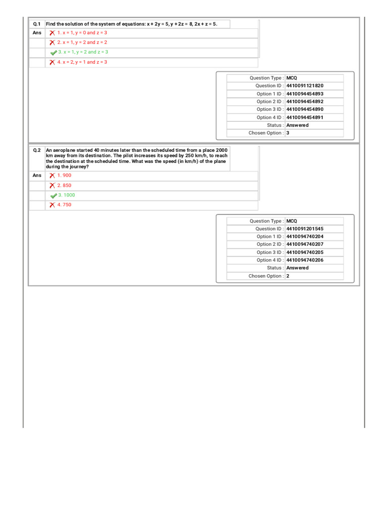 Cre4 Ri Answer Response Sheet Oct 2025 | PDF | Question