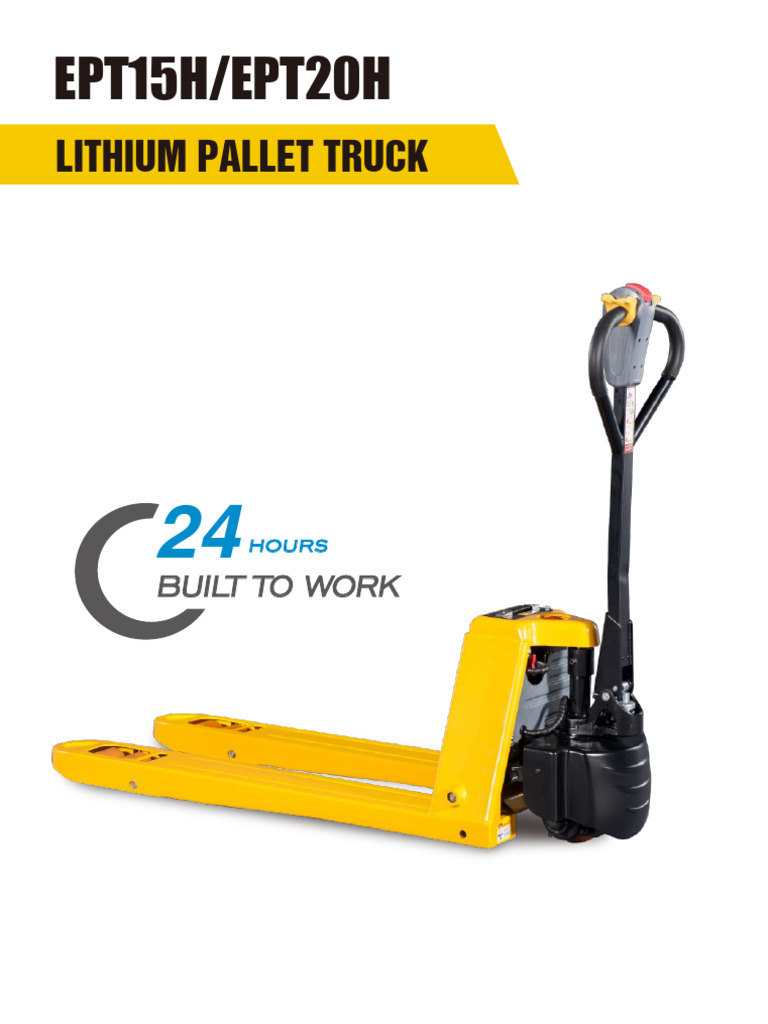 Electric Lithium Pallet Truck EPT15H/EPT20H | PDF | Pallet | Elevator
