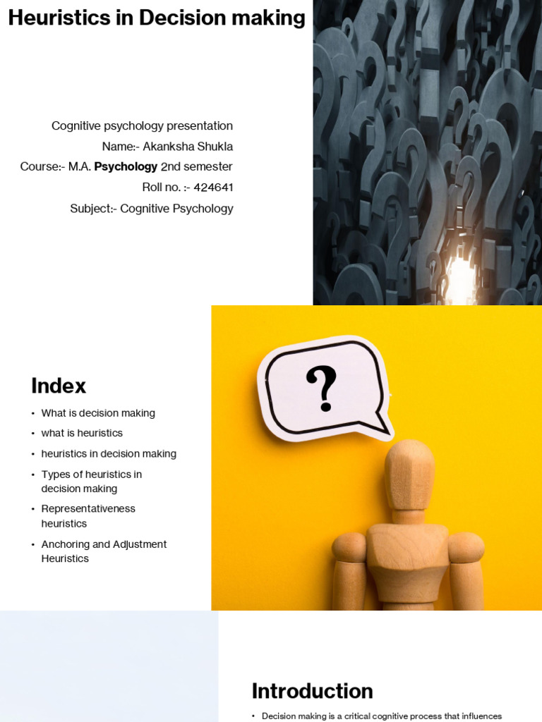 Heuristics in Decision Making | PDF | Heuristic | Decision Making
