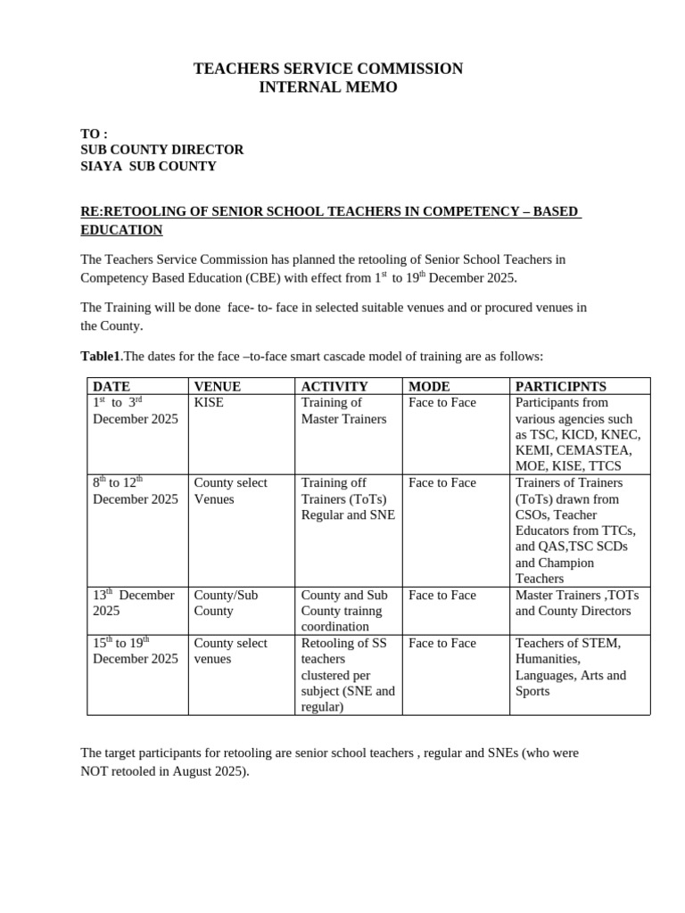 Retooling Senior School Teachers CBE | PDF | Science