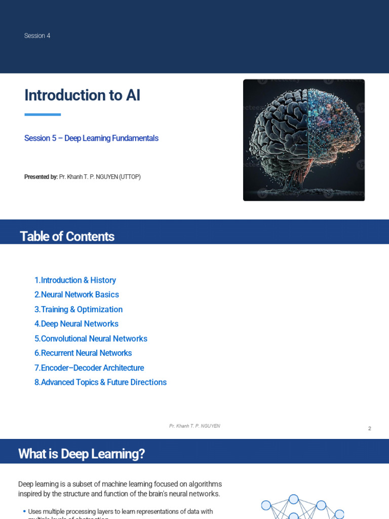 Cours5-Deep Learning Fundamentals | PDF | Deep Learning | Applied ...