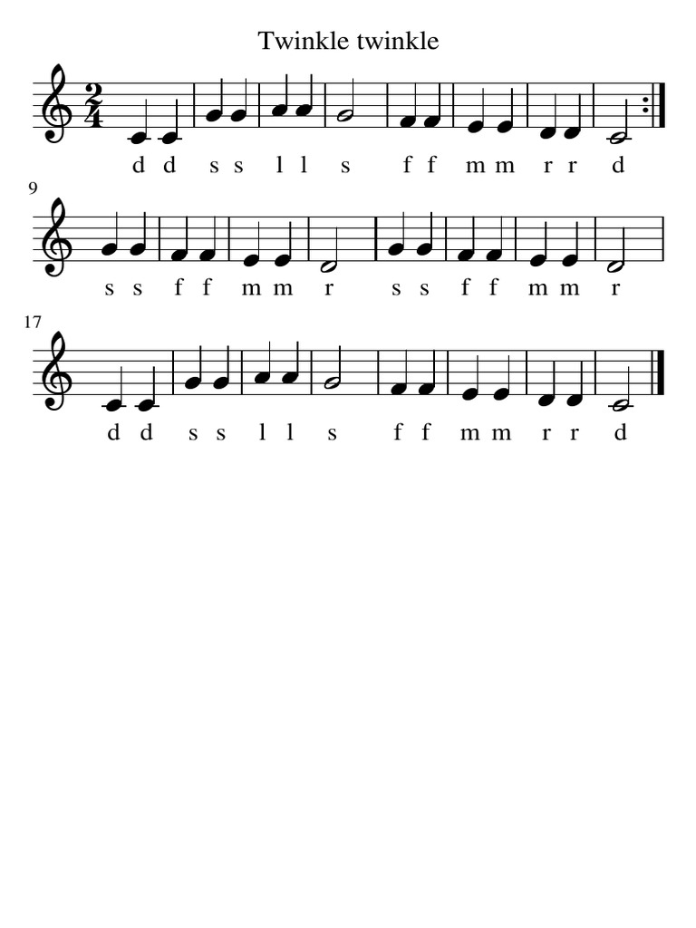 Twinkle Twinkle | PDF