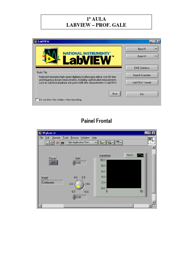 Programas Básicos em LabVIEW | PDF