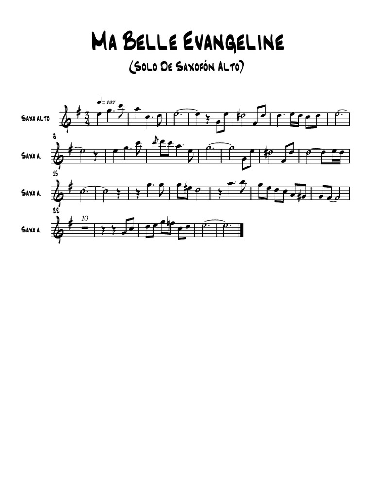 Ma Belle Evangeline | PDF