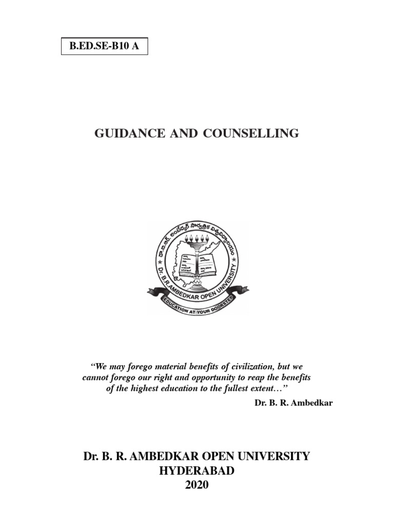 b10a English Guidance and Counselling | PDF | Vocational Education ...