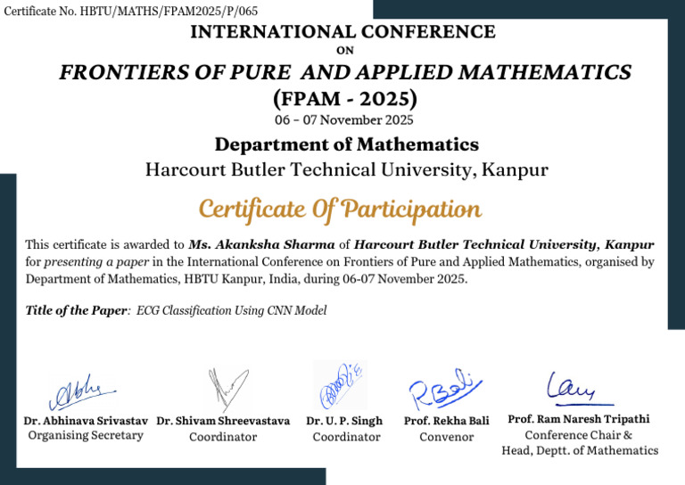 Frontiers of Pure and Applied Mathematics: (FPAM - 2025) | PDF