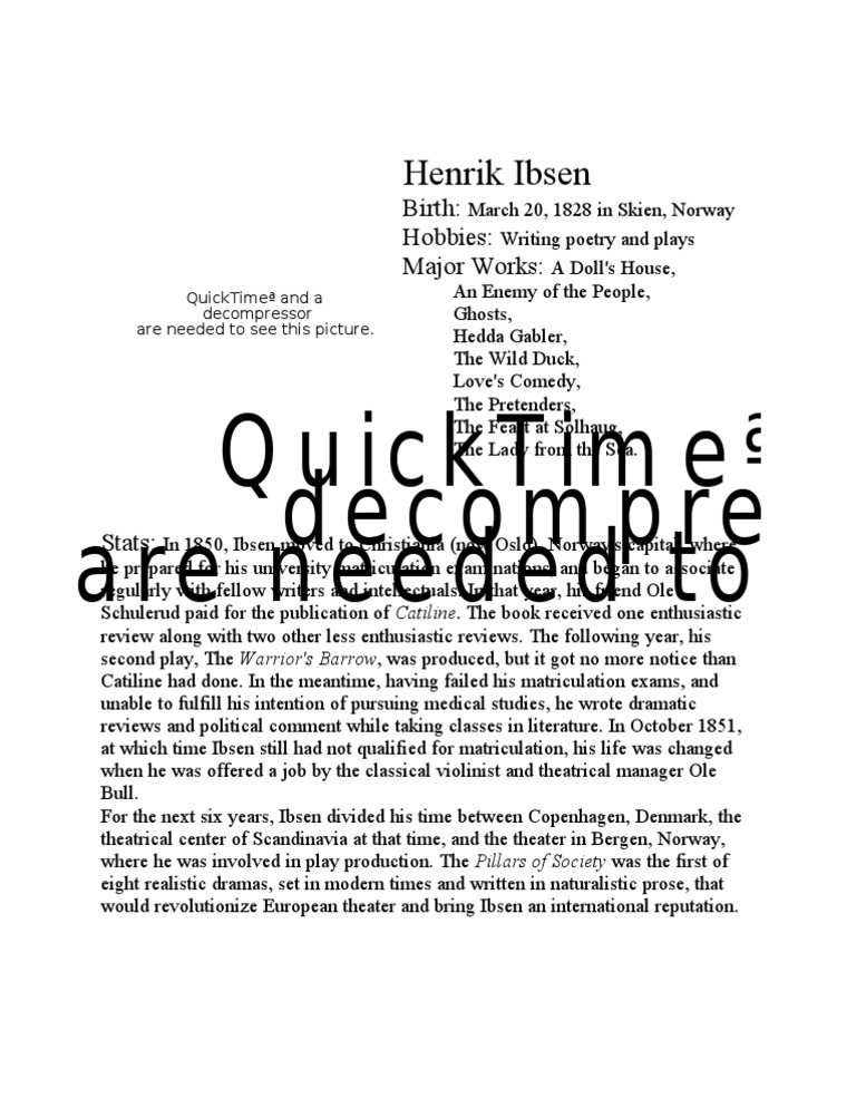 Henrik Ibsen | PDF | Classics | Art