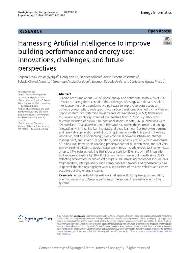 Harnessing Artificial Intelligence to Improve Buil | PDF | Machine Learning | Intelligence (AI ...