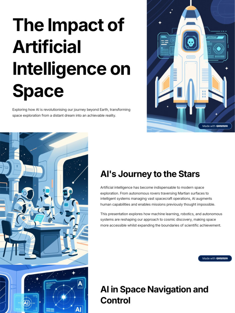 AI Revolutionizing Space Exploration | PDF | Outer Space | Intelligence ...