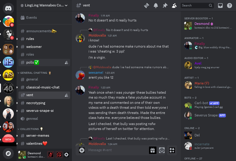 (10) Discord #Vent LingLing Wannabes Community | PDF | Cyberspace ...