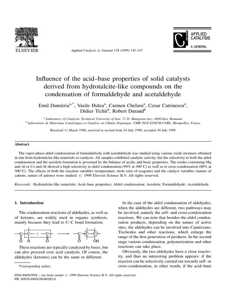 1999_In¯uence of the acid-base properties of solid catalysts | PDF ...