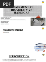 Distinctions: Disability, Impairment, Handicap | PDF | Disability ...