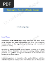 Theories of Social Change in Sociology | PDF | Sociology | Evolution