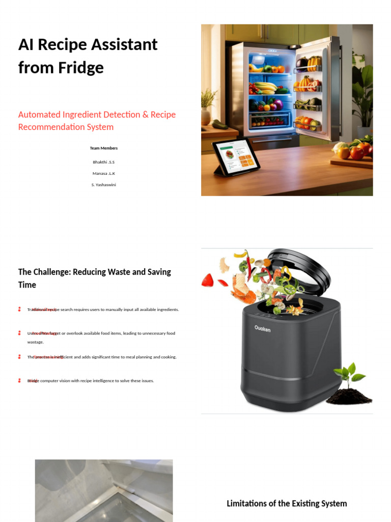 AI Recipe Assistant for Smart Cooking | PDF | Artificial Intelligence ...