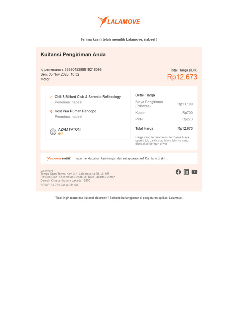 E-Order Receipt 3356045389819216095 Id Id | PDF