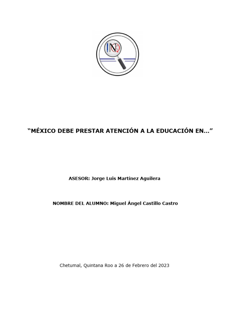 MACC ACTIVIDAD 4. México Debe.. | PDF | Plan de estudios | Aprendizaje