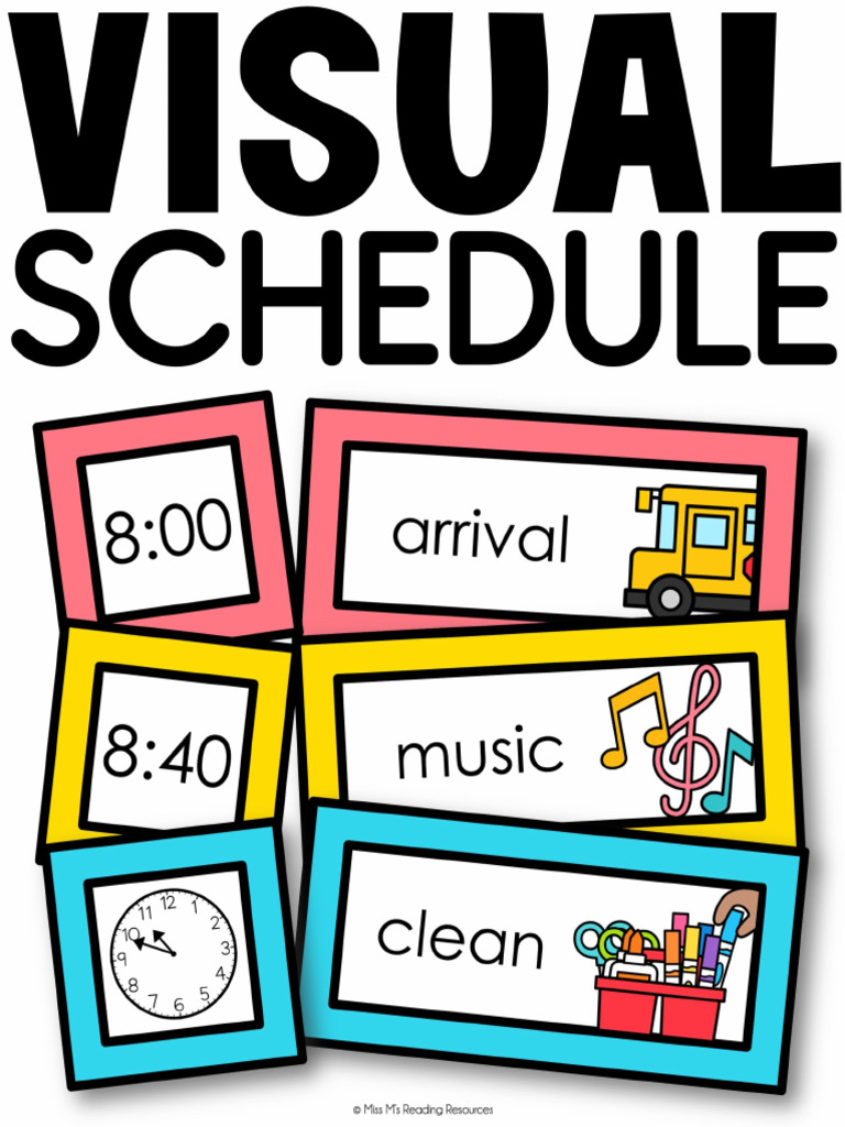 Visual Schedule Cards EDITABLE | PDF