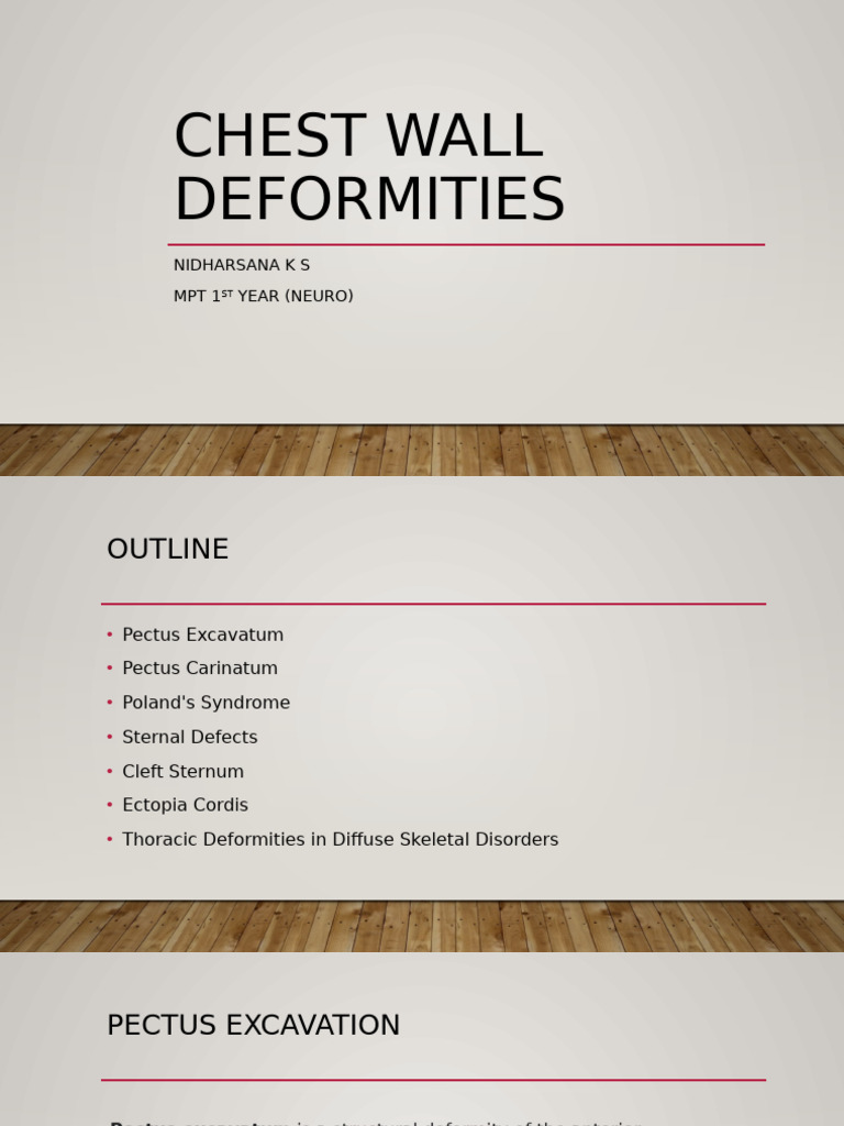 Chest Wall Deformities | PDF | Thorax | Musculoskeletal System