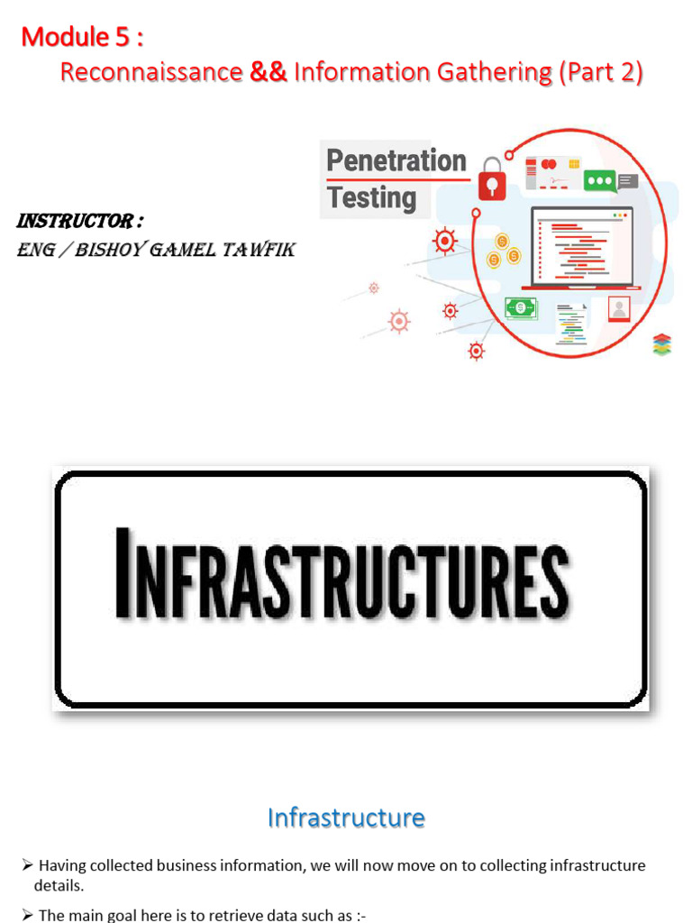 Infrastructure Reconnaissance Techniques | PDF | Domain Name System ...