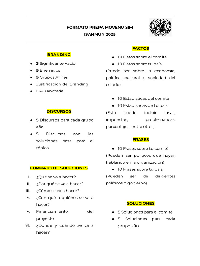Guía Completa para ISANMUN 2025 | PDF