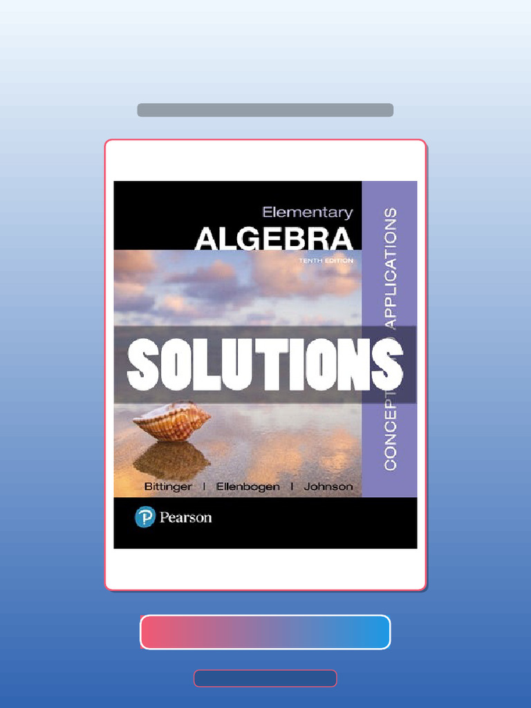 Test Bank of Elementary Algebra Concepts and Applications 10 Ed ...