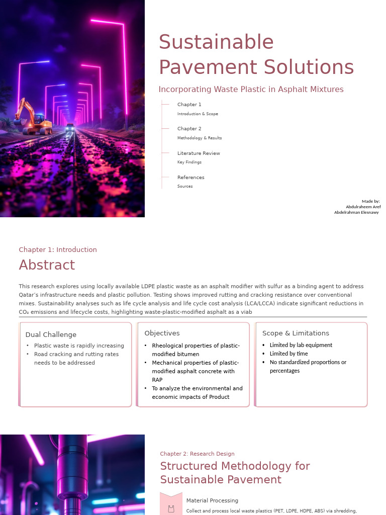 Sustainable-Pavement-Solutions presentation | PDF | Road Surface | Life ...