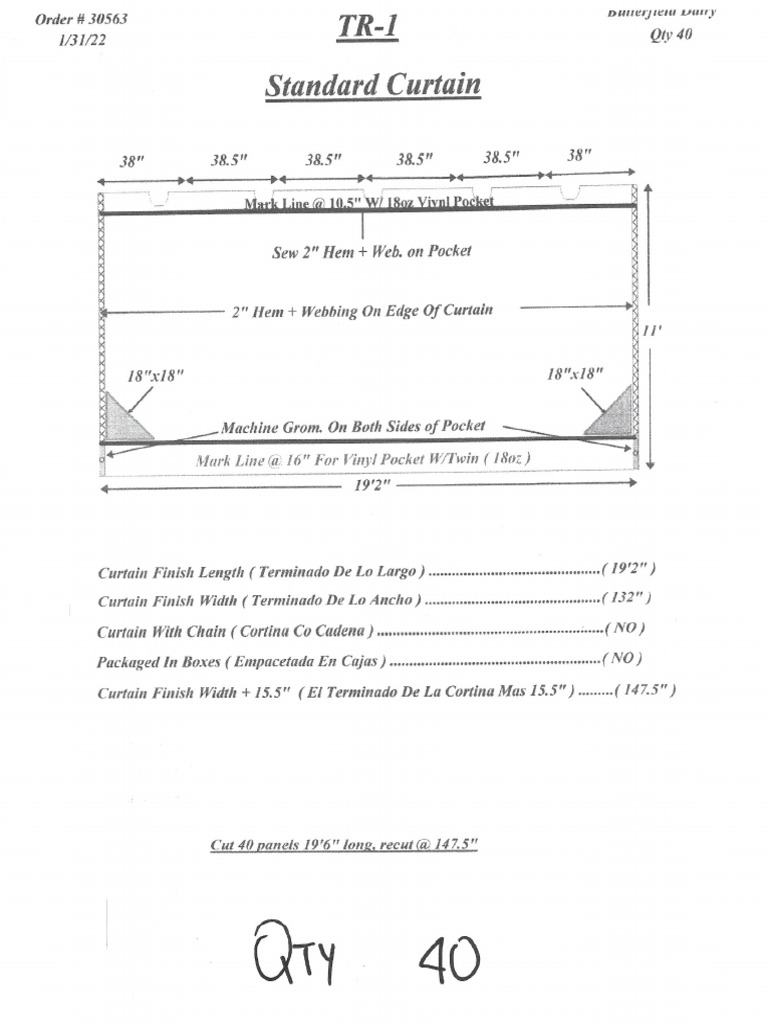 Curtain Order 3-4-25 | PDF