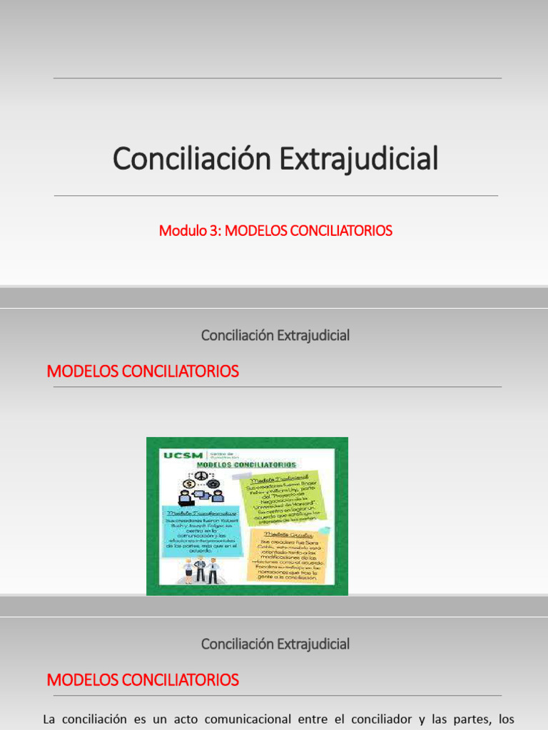 Modelos de Conciliación Extrajudicial | PDF | Negociación