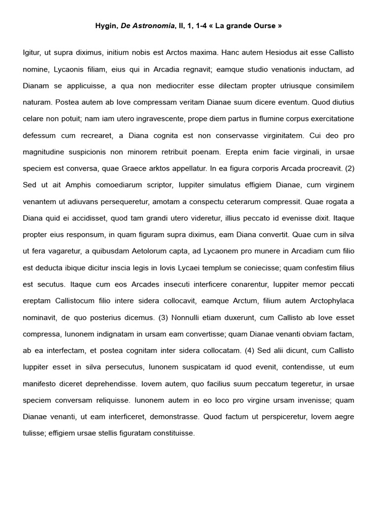 Texte Version Hygin | PDF