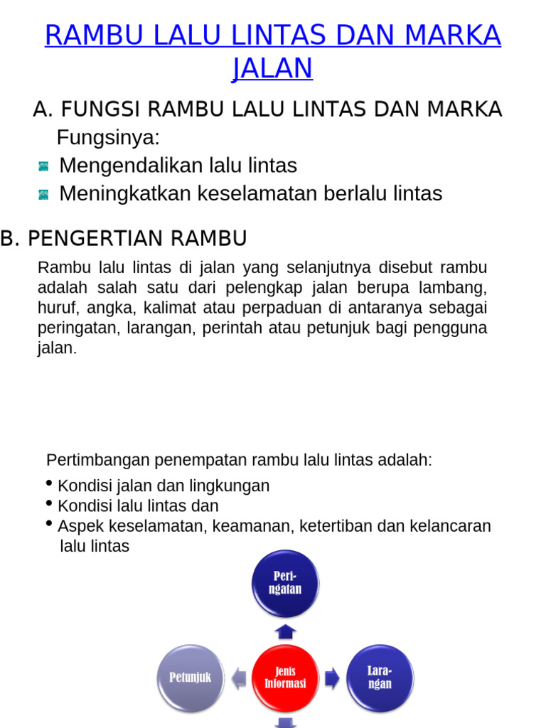 7 Rambu Lalu Lintas Dan Marka Jalan | PDF