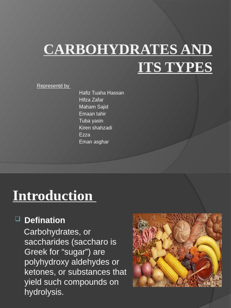 Carbohydrates and Its Types 2-1 | PDF | Carbohydrates | Polysaccharide