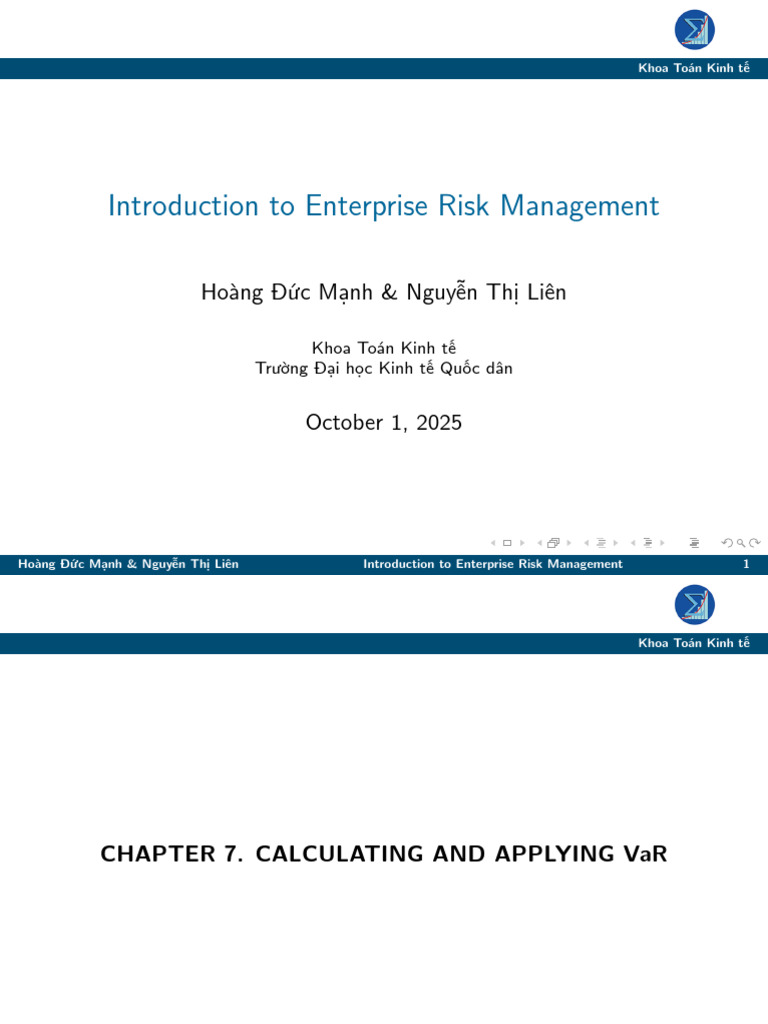 VaR Calculation in Risk Management | PDF | Value At Risk | Monte Carlo ...